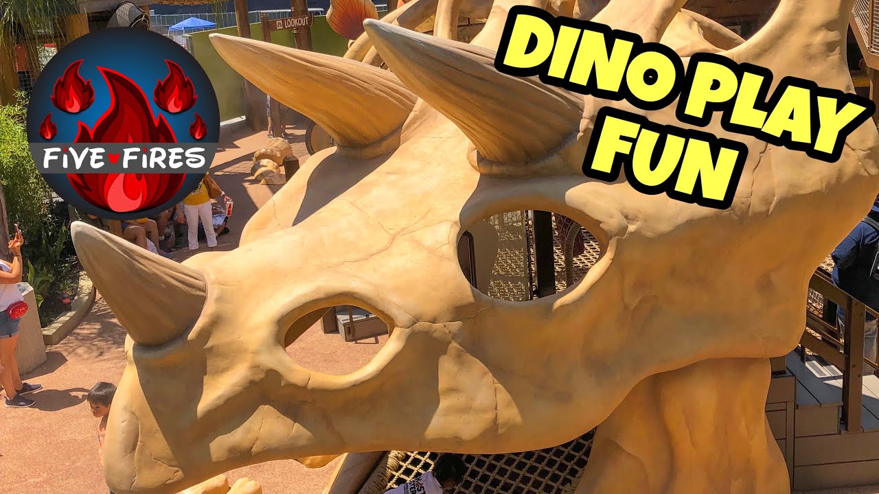 JURASSIC WORLD THE RIDE | DINO PLAY FUN | UNIVERSAL STUDIOS HOLLYWOOD ...