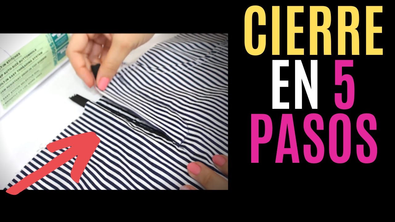 Como poner cierres en 5 pasos😎👌 - YouTube