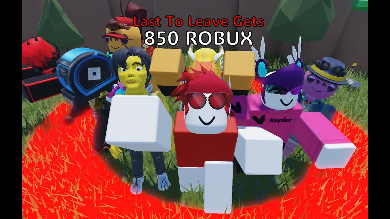 LAST TO LEAVE FOR 850 ROBUX! - YouTube