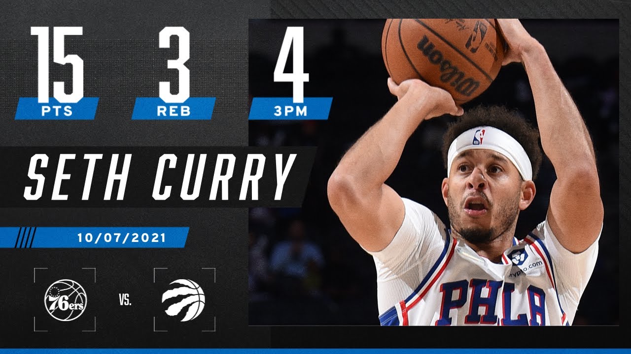 Seth Curry drops 15 PTS in 76ers' win vs. Raptors - YouTube