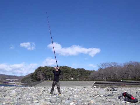 Casting Test / Japan Old Surf Rod / Olympic Amazon13 - YouTube