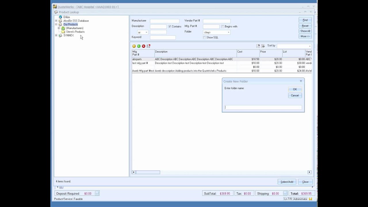 Adding your own products into the QuoteWerks database - YouTube