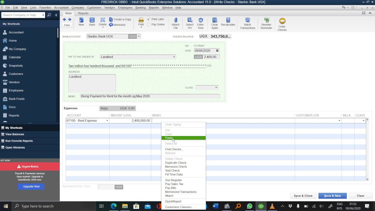How To Write A Cheque In QuickBooks YouTube how-to-write-a-cheque-in-quickbooks-youtube