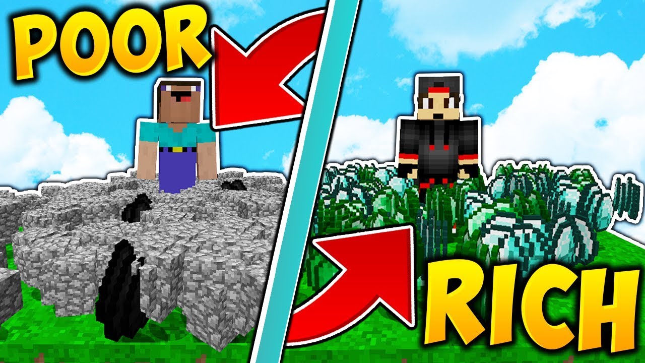 MINECRAFT POOR TO RICH! - Hide or Hunt #2 - YouTube