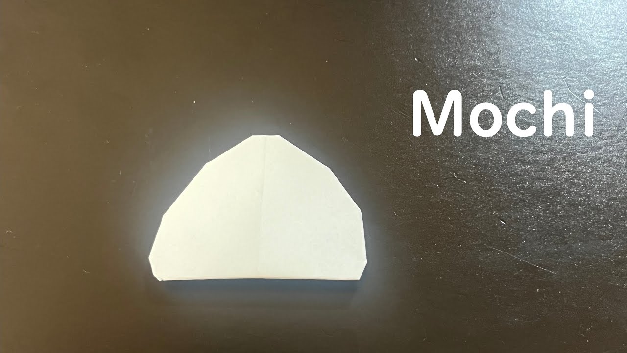 【折り紙・origami】餅 Mochi - YouTube