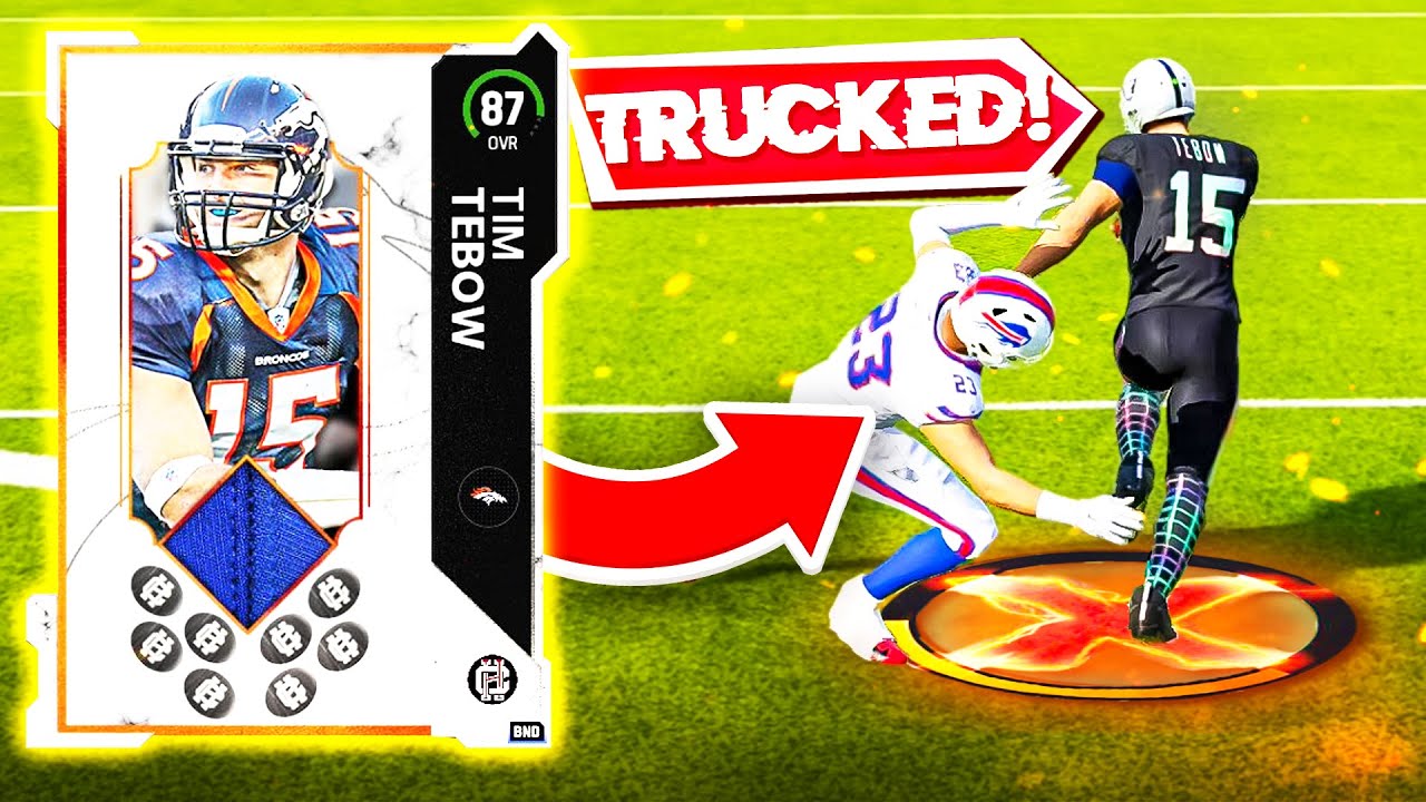 TIM TEBOW TRUCKS THE ENTIRE TEAM *WOW* Madden 23 Gameplay - YouTube