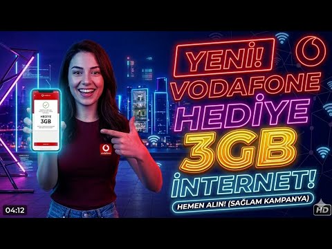 ✅VODAFONE BEDAVA İNTERNET 2026 – VODAFONE BEDAVA 3GB | HEDİYE İNTERNET🎁
