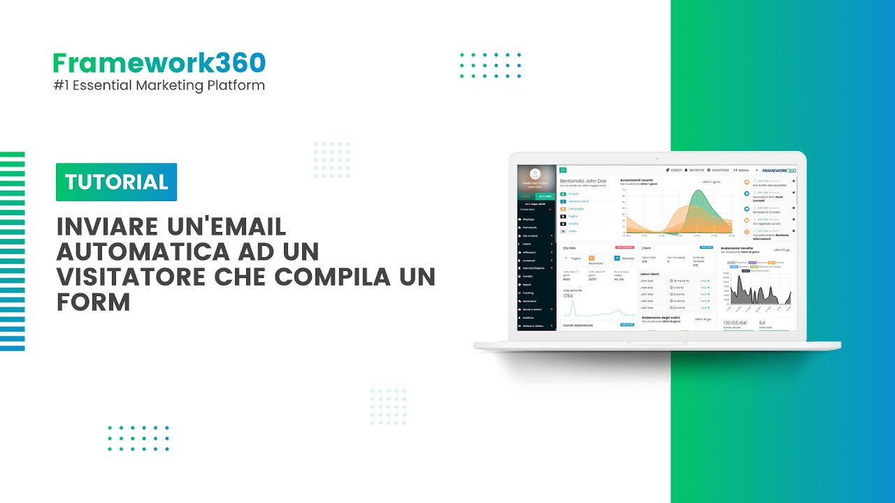 Inviare un'email automatica ad un visitatore che compila un form - Framework360 - YouTube