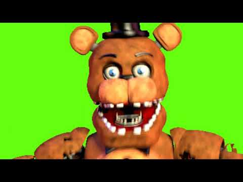Fnaf 7 ultimate custom night Withered freddy jumpscare green screen ...