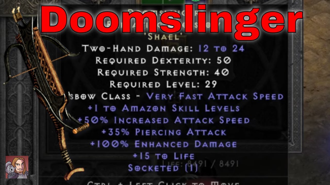 D2R Unique Items - Doomslinger (Repeating Crossbow) - YouTube