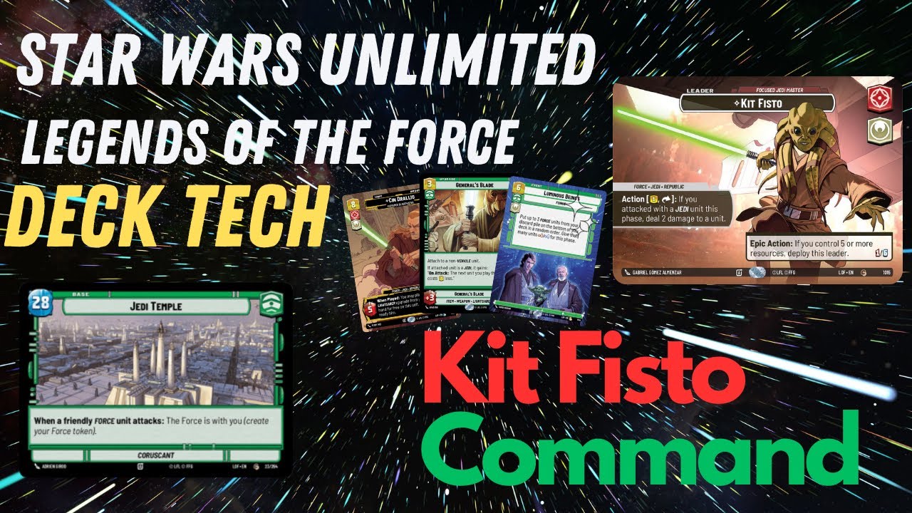 Kit Fisto Deck Tech | Jedi-Tempel Kontrolle?! | Star Wars Unlimited ...