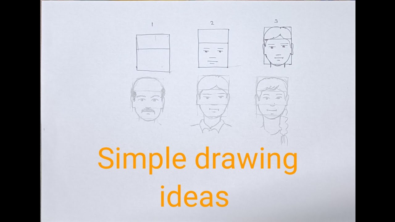 how to make human face simple steps - YouTube