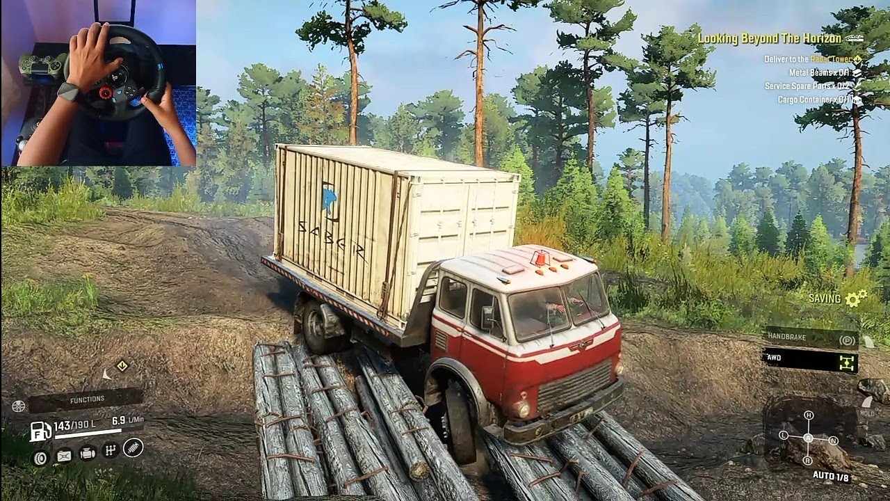 ZiKZ 5368 - Container delivery | SnowRunner | Logitech G29 Gameplay ...
