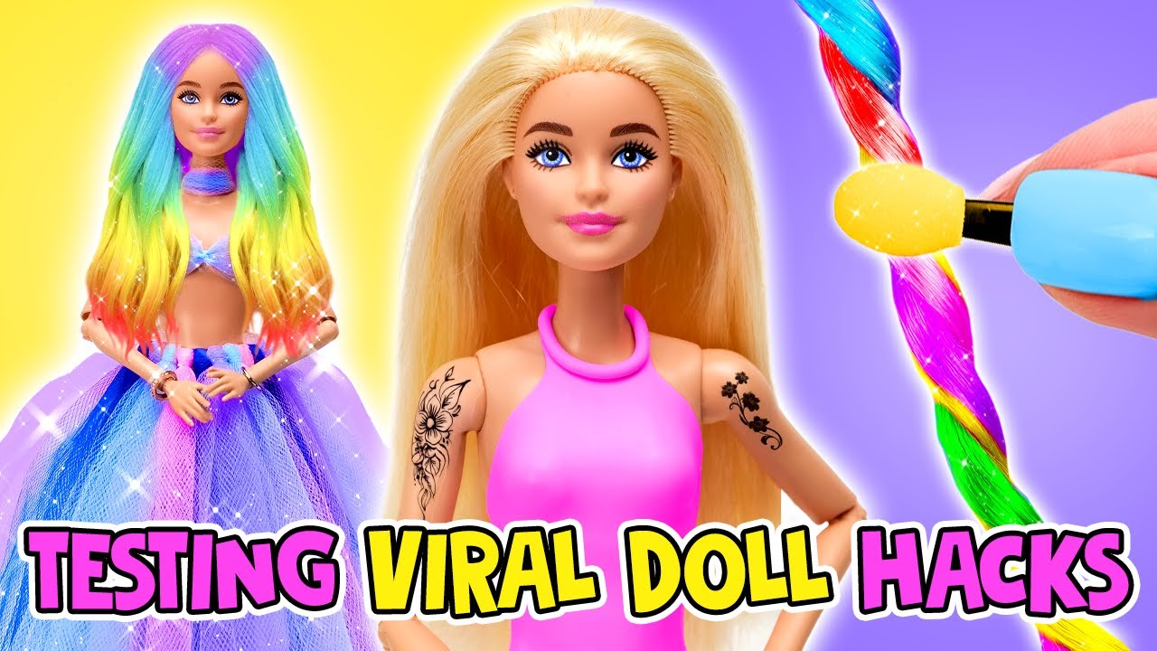 Testing CRAZY Viral Doll Hacks with Barbie & Slime Sam! 😜👗 - YouTube