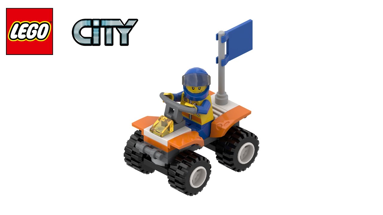 LEGO City 7736 | Coast Guard Quad Bike | 2008 | Speed Build - YouTube