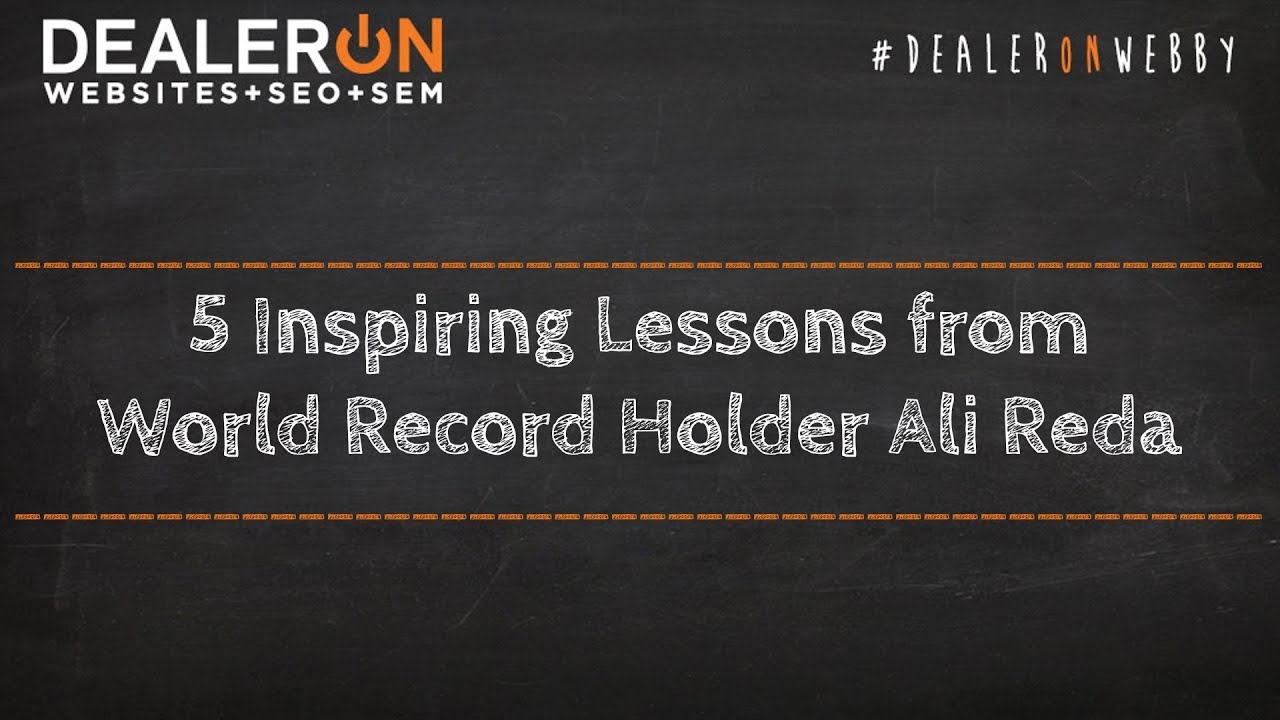 5 Inspiring Lessons from World Record Holder Ali Reda - YouTube