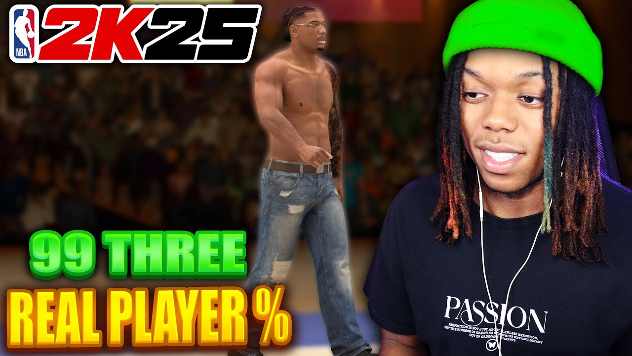 The POWER Of 99 THREE REAL PLAYER On NBA 2K25 YouTube