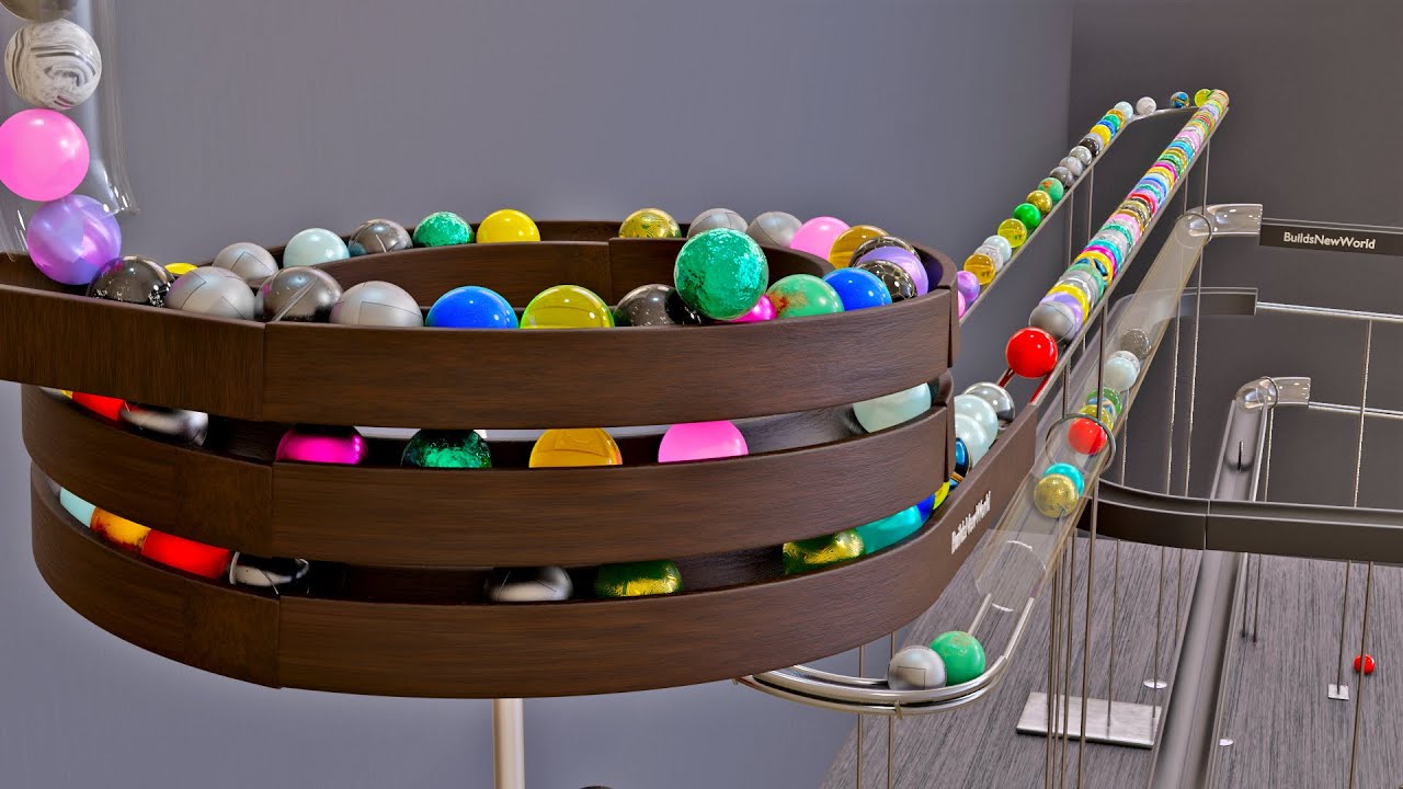 Marble Run 3D - Satisfying (ASMR video) RELAXING - YouTube