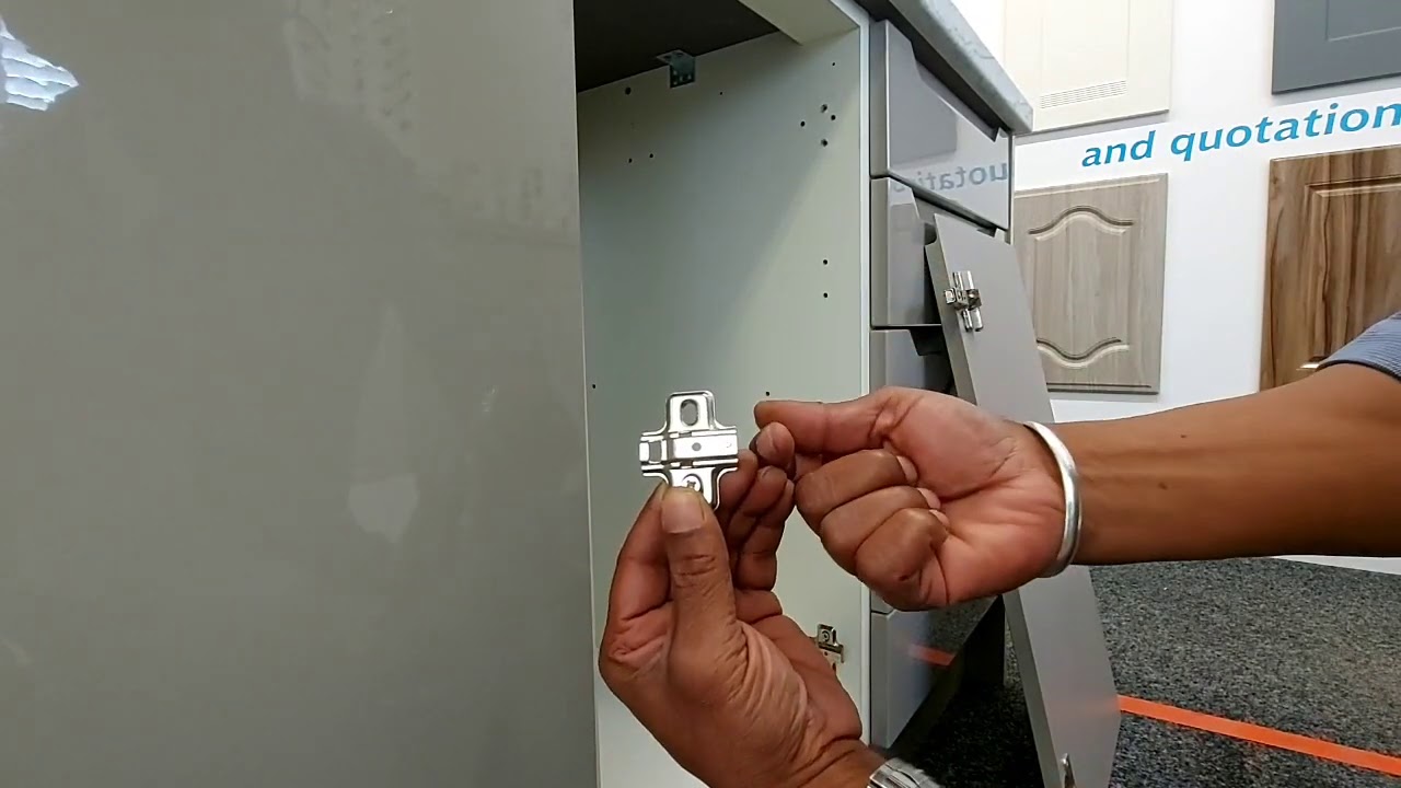 How To Remove Your Kitchen Door From A Cabinet - YouTube