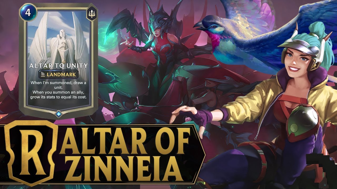 NO ONE WAS READY FOR ZINNEIA ! Quinn Altar To Unity Deck - Legends of ...