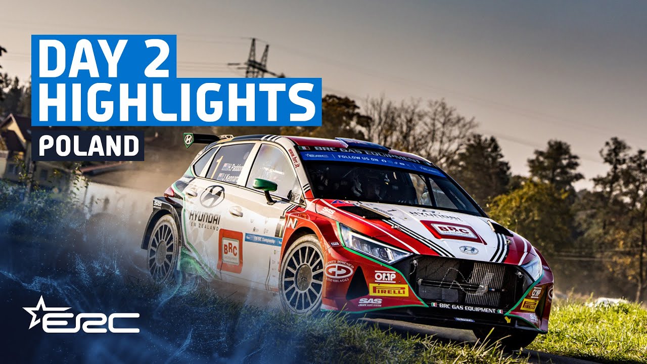 Day 2 Highlights | ERC Rally Silesia 2024 - YouTube