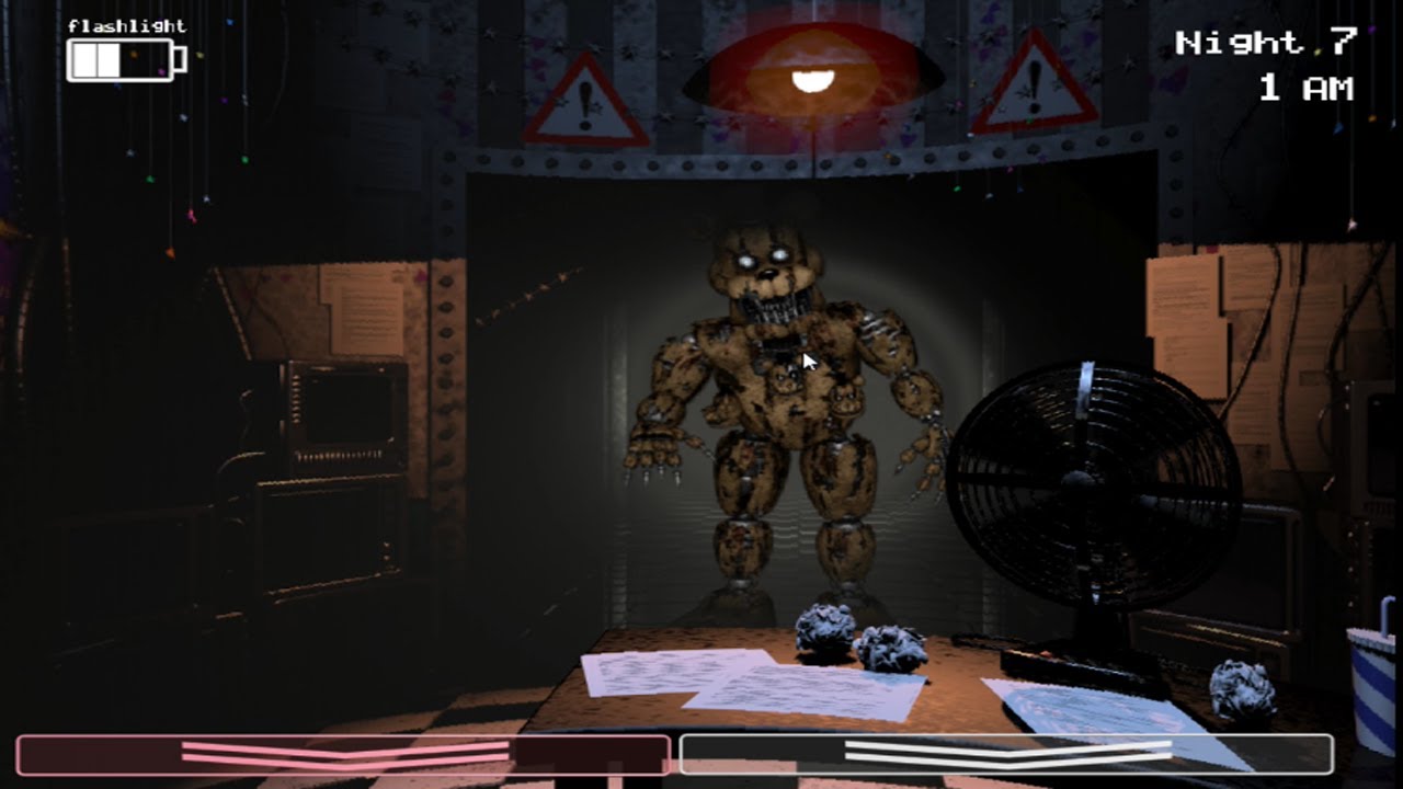 Nightmare Freddy in Five nights at Freddy's 2 (FNaF 2 Mods) - YouTube
