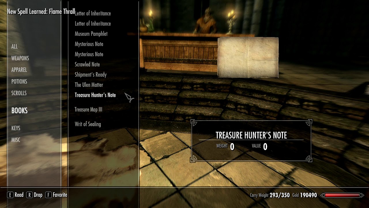 The Elder Scrolls V: Skyrim - New Spell Learned: Flame Thrall (1080p ...