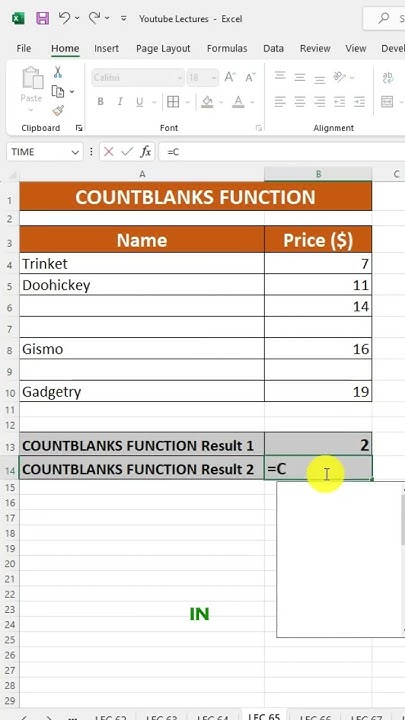 Master Excel Formulas: Learn CountBLANK Function! 💡📊 #ExcelTips #DataAnalysis #CountBLANK # ...