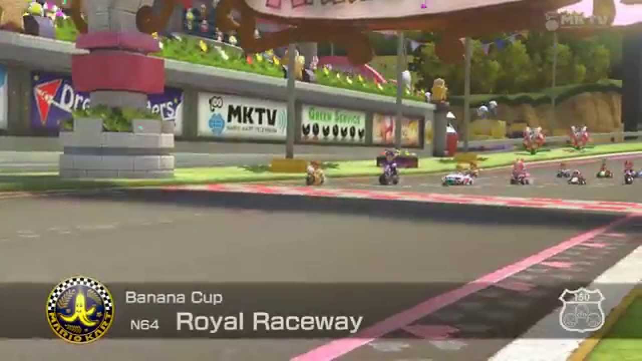 Mario Kart 8 Highlights #9 - Royal Raceway (N64) - YouTube