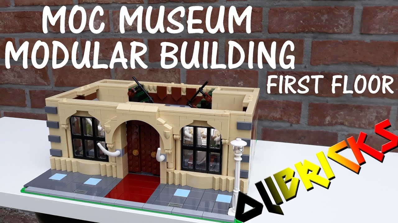 My LEGO MOC Museum Modular Building (First Floor) - YouTube
