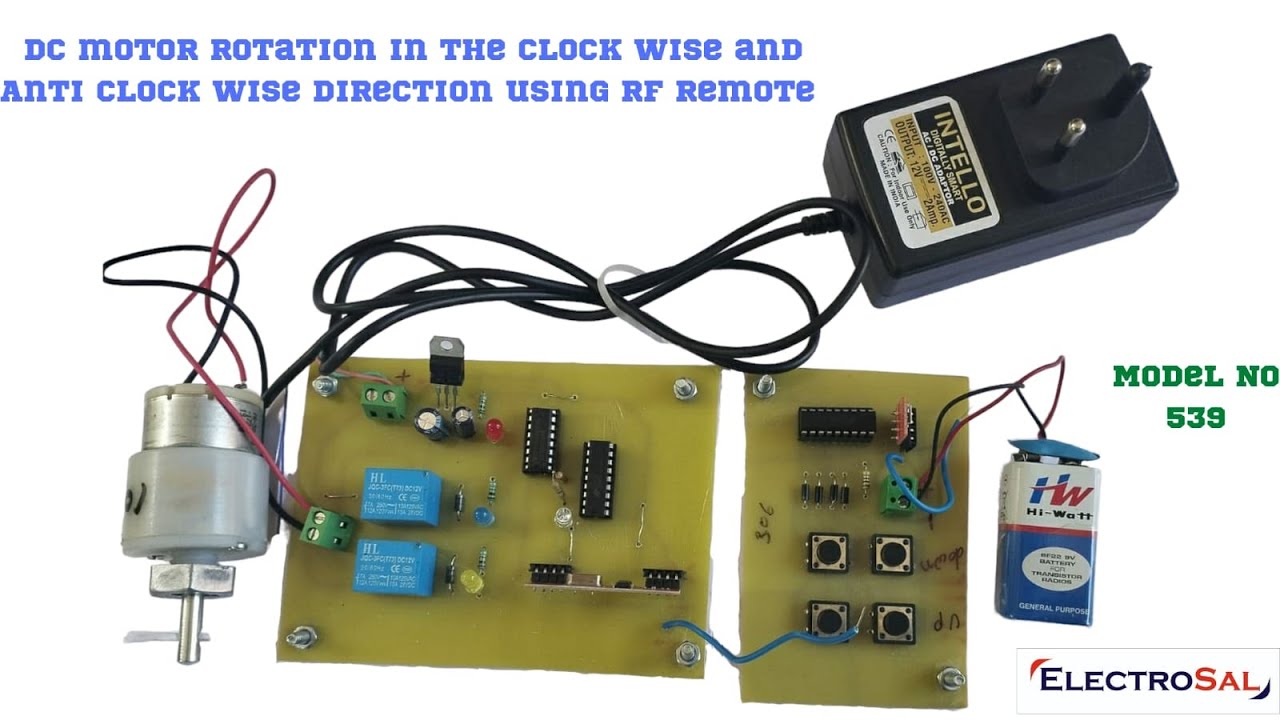 DC MOTOR ROTATION IN THE CLOCK WISE AND ANTI CLOCK WISE DIRECTION USING ...