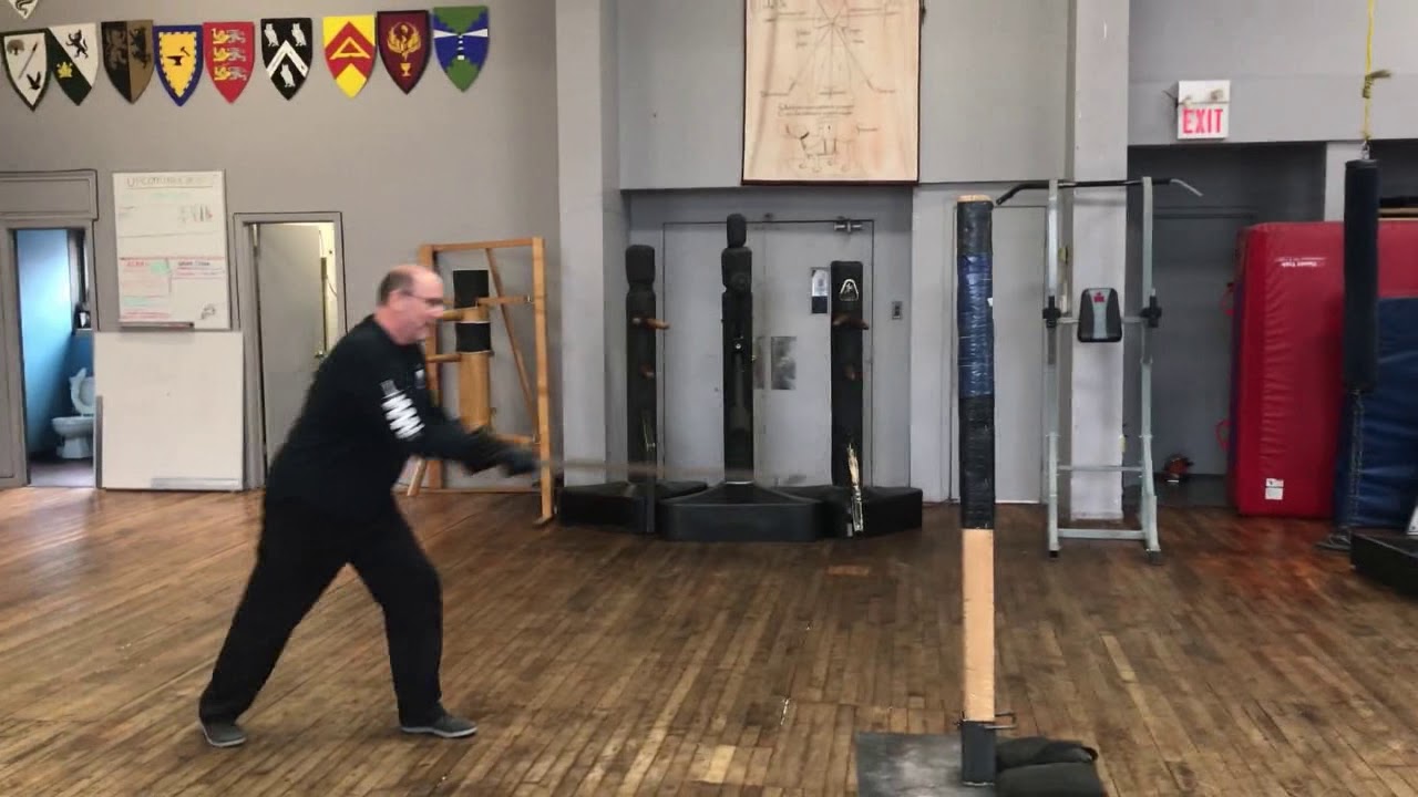 Solo Training - March 2020 - Sword - Custs and Thrusts at the Pell ...