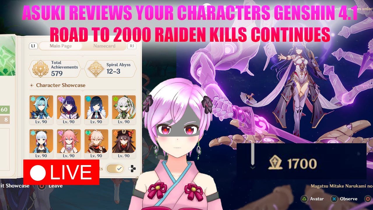 Asuki Returns & Reviews your Characters Genshin Impact (Asia) | Road to ...