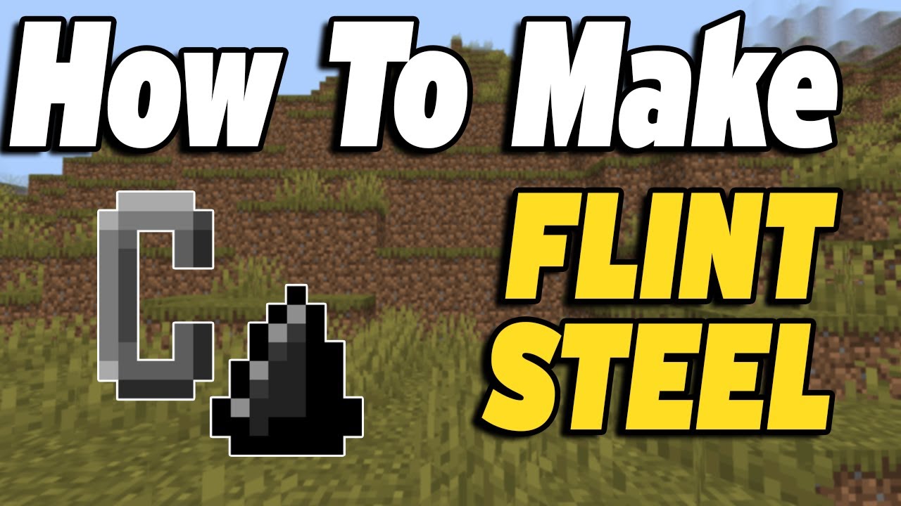How To Make Flint and Steel in Minecraft - YouTube