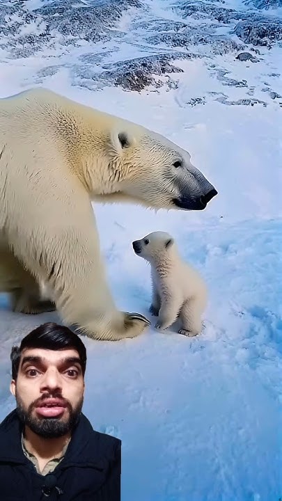Rescue a little polar bear😍 #polarbear #animals - YouTube