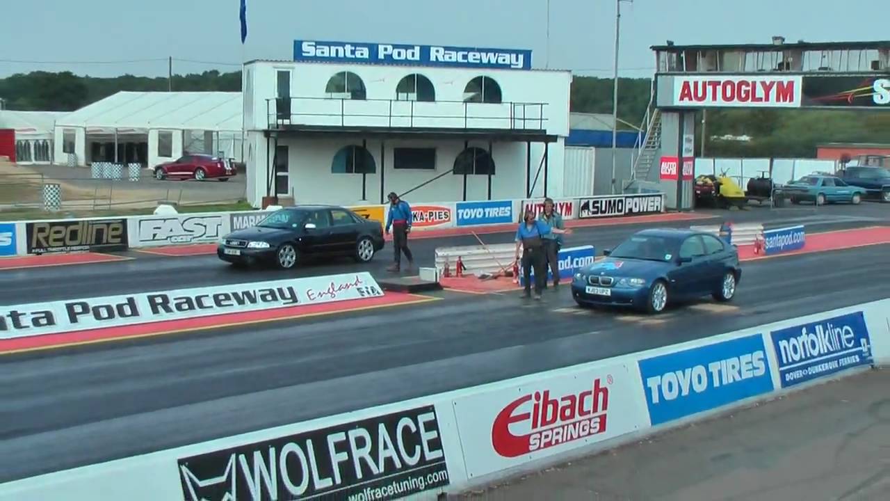 Audi S4 K04 - RWYB - Santa Pod - 12.8 :-) - YouTube
