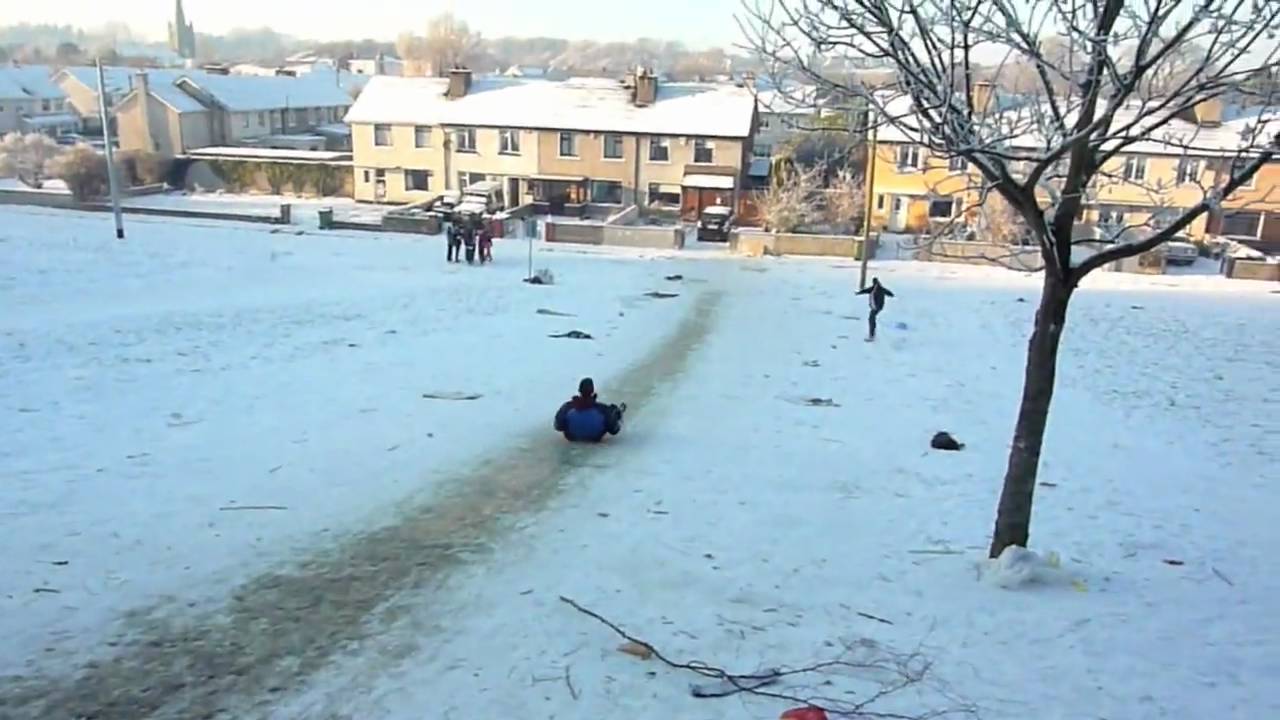 Kev going down the snow - YouTube