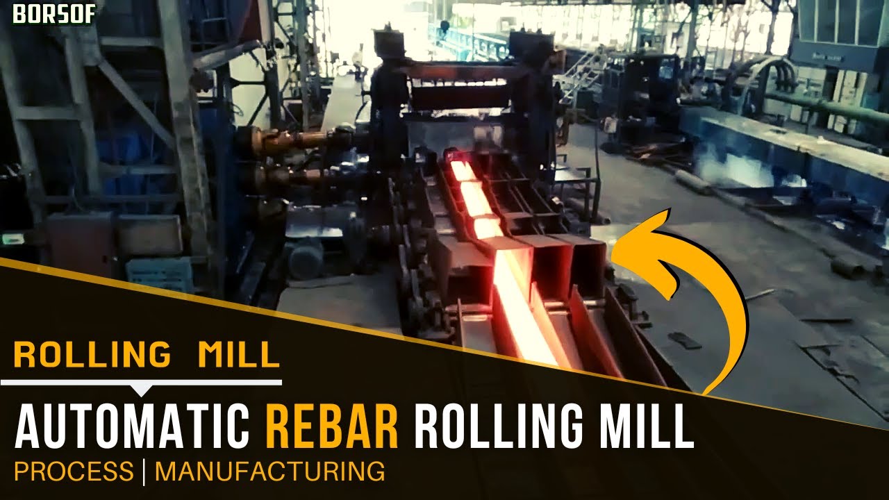 Automatic Rebar Rolling Mill Process | TMT Bar Manufaturing Process ...