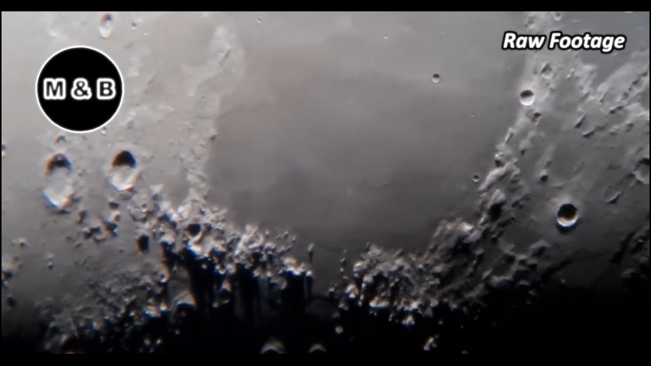 Raw Moon Video Through my Scope | 4K | - YouTube