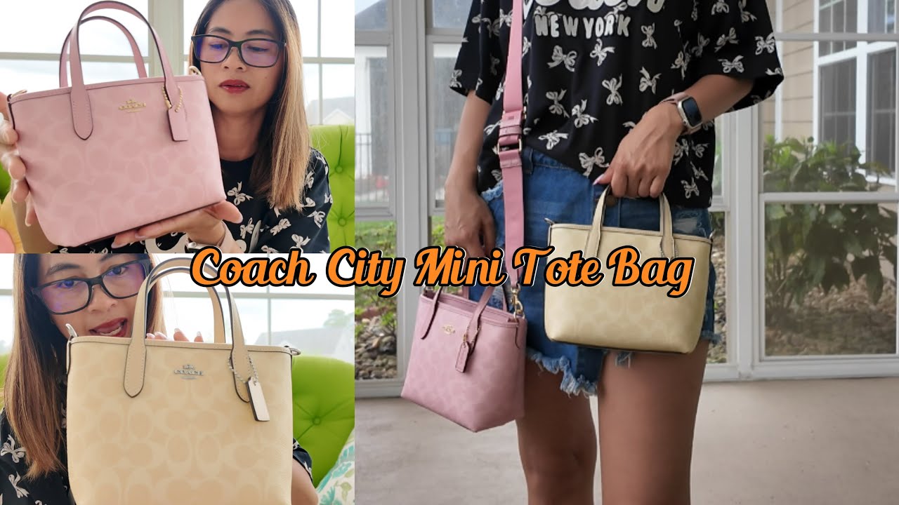 The Cutest Mini Tote? Coach city mini tote Review What fits inside ...