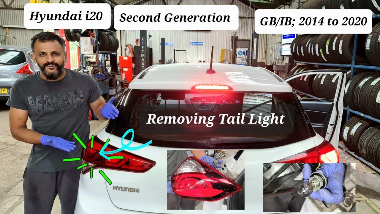 How To Change Brake Light Bulb On Hyundai I20 stoplamp YouTube