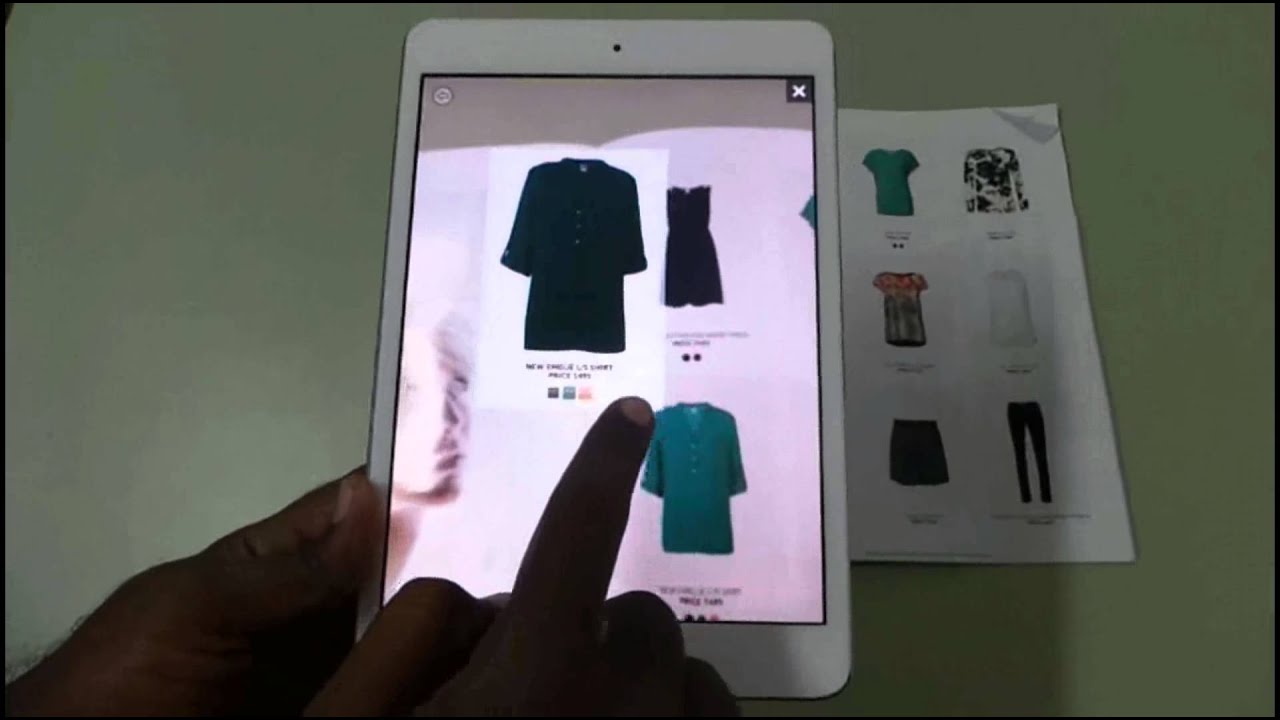 Using Augmented Reality to choose different color options for a top ...