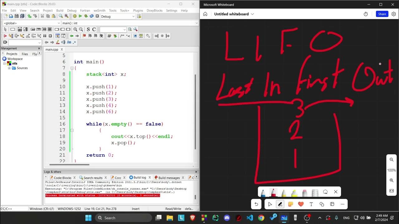 STLs - 2 | Stack & Queue | شرح - YouTube