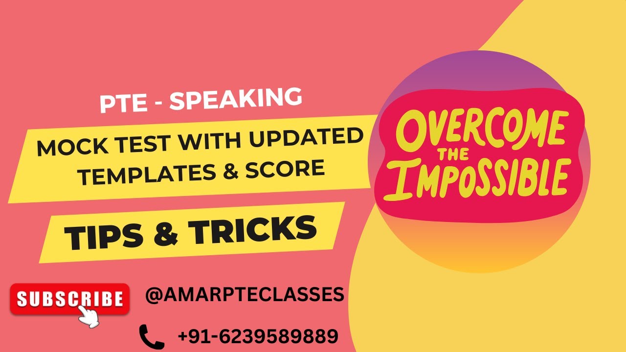 PTE SPEAKING MOCK TEST WITH UPDATED TEMPLATES & SCORE - AFTER 4TH ...