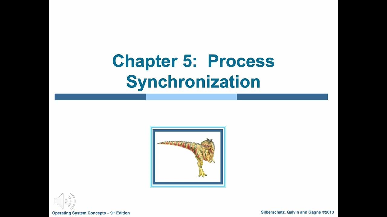 Introduction || Chapter 5 || Process Synchronization || Silberchatz, Galvin &Gagne - YouTube