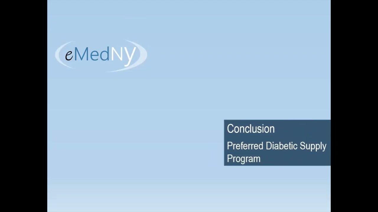 NYRx - Preferred Diabetic Supply Program (PDSP) - YouTube