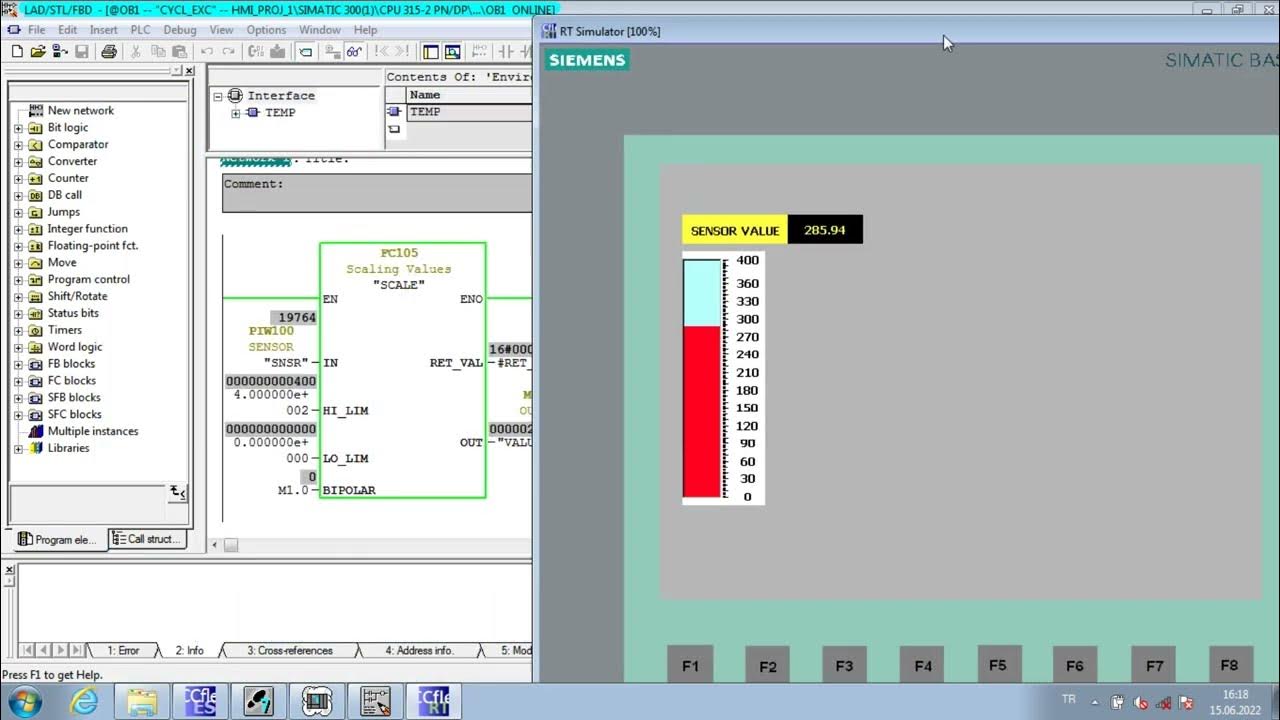 WinCC flexible 2008 Tutorial - Analog Data Processing (Simatic Manager ...
