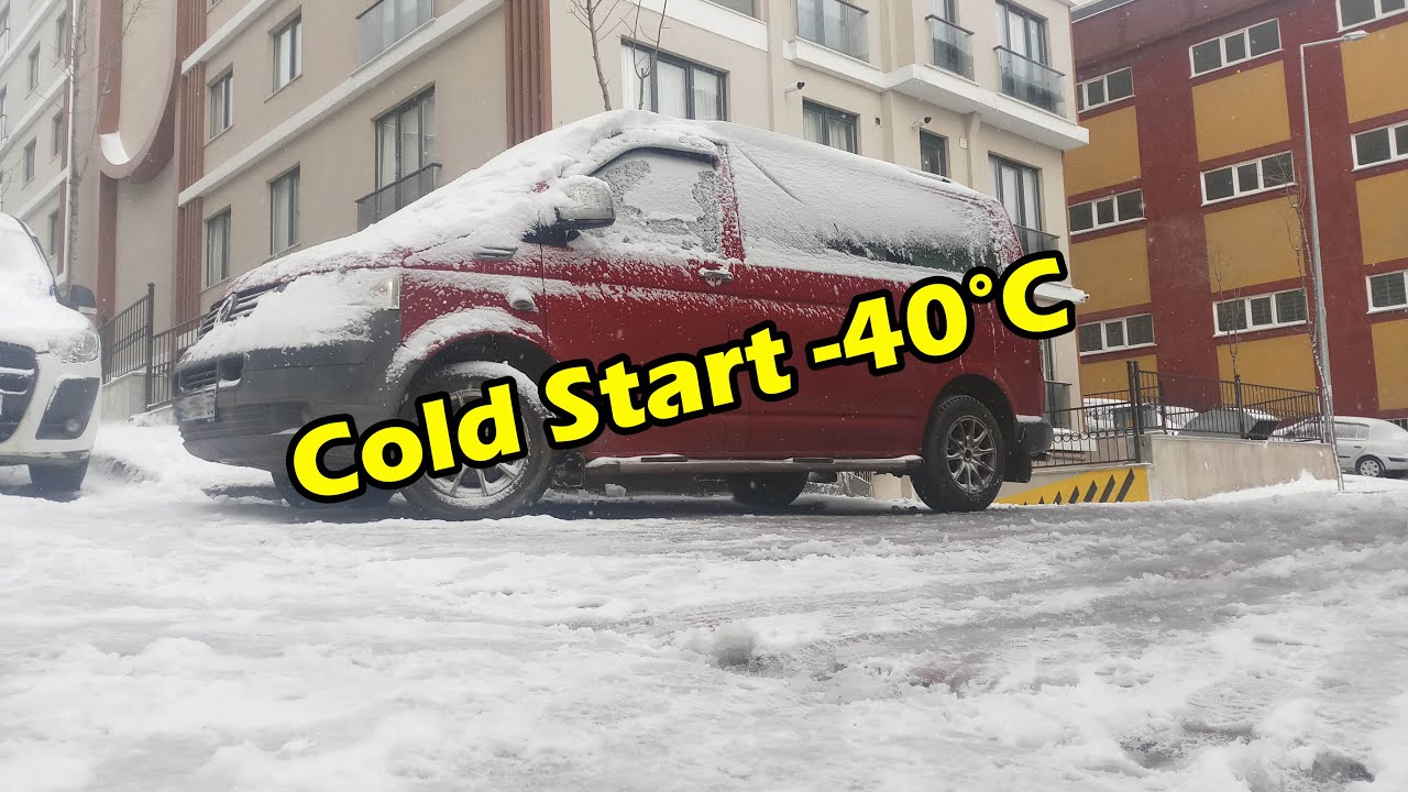 Cold Start Extreme car diesel -40°C (Transporter t5) - YouTube