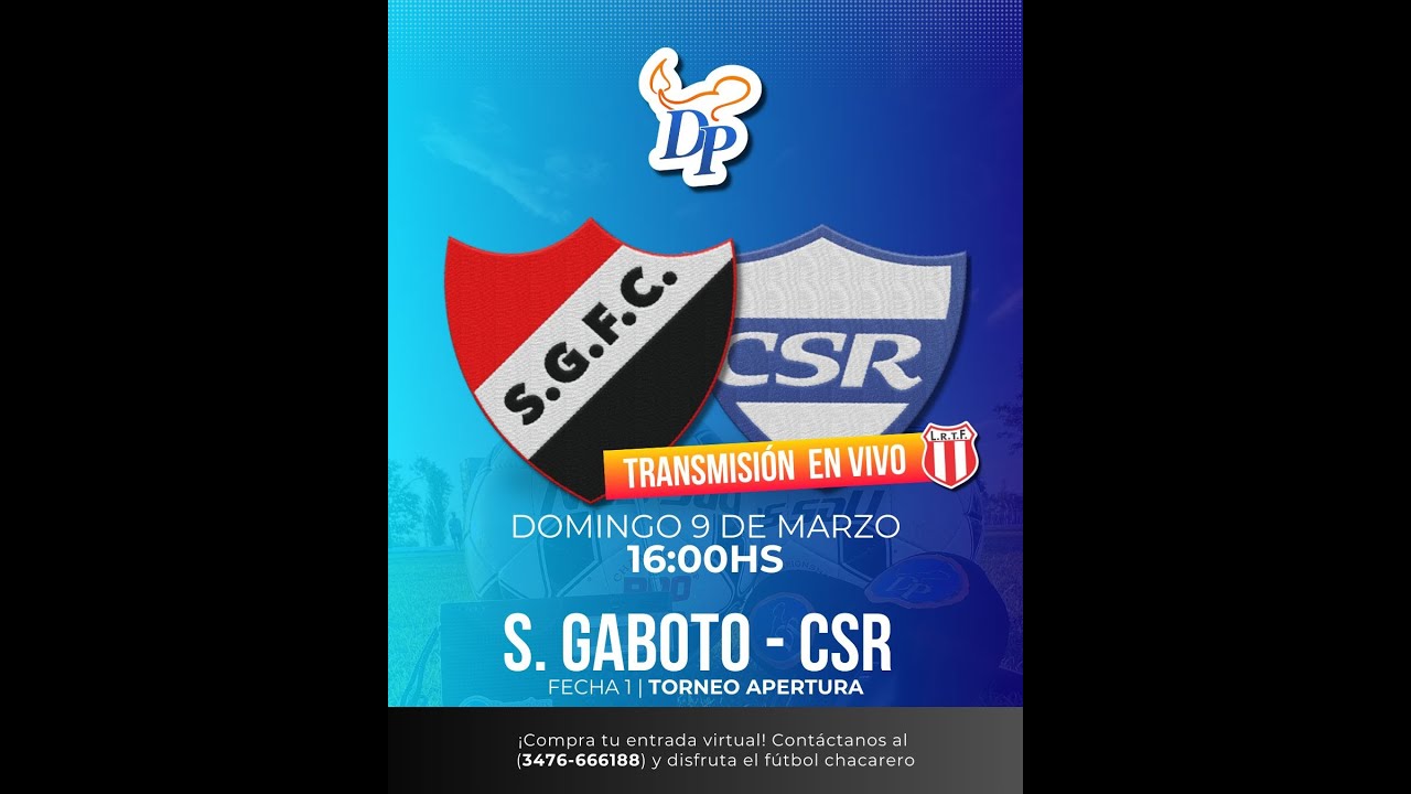 SEBASTIAN GABOTO - C.S.R. // PRIMERA FECHA DEL TORNEO APERTURA - YouTube