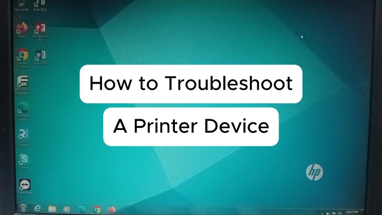 How to Troubleshoot A Printer Device - YouTube